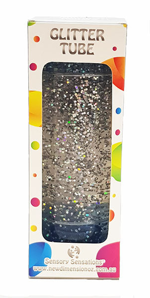 Sensory Sensations - Glitter Tube Timer Silver – www.figsupports.com.au